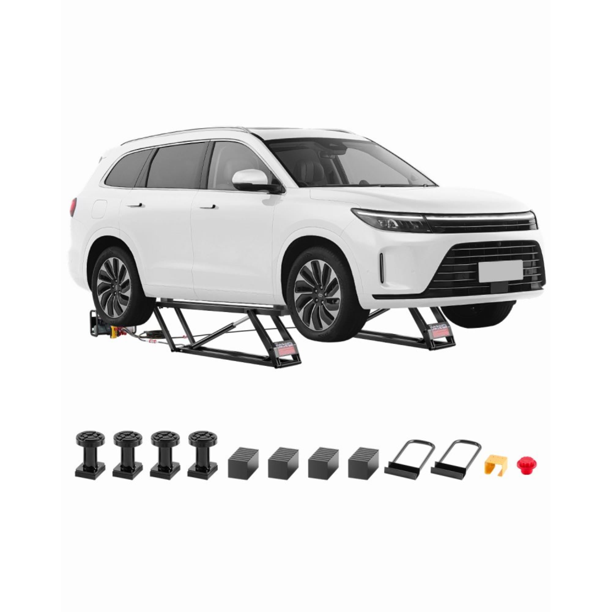 7000 lbs Car Lift Adjustable Car with Remote Control for Home - Walmart.com