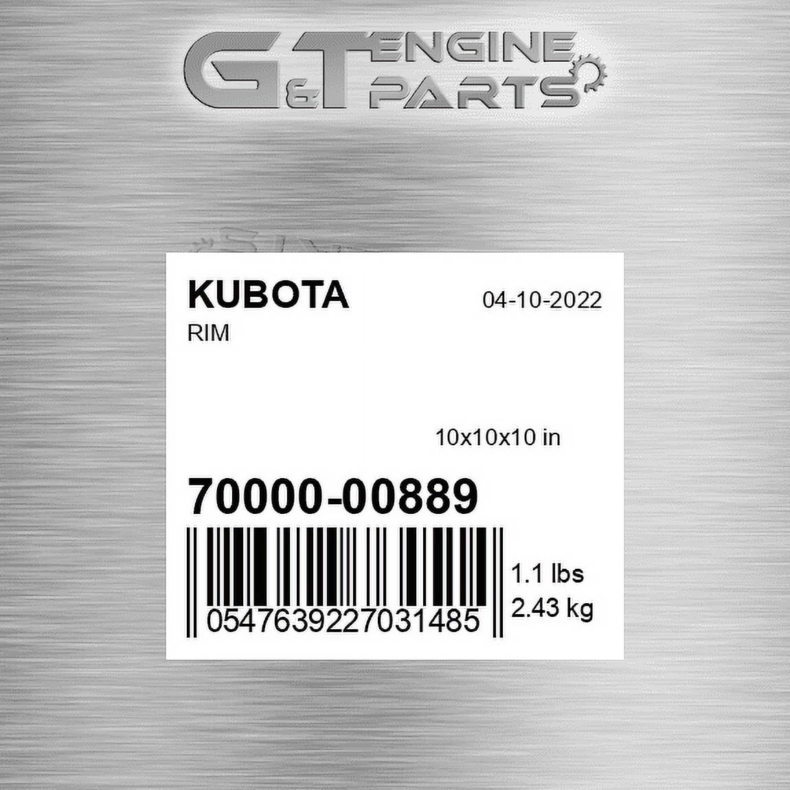 70000-00889 RIM fits KUBOTA (New OEM) - Walmart.com