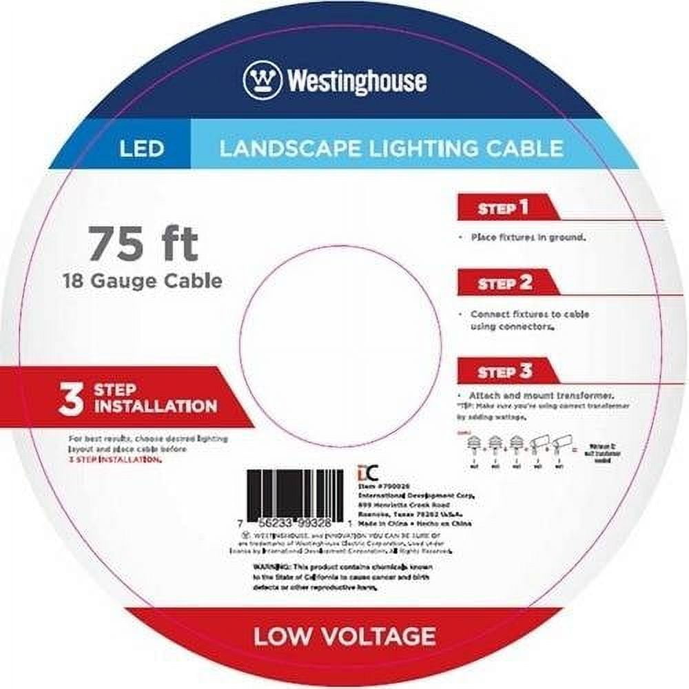 700026 - CABLE ELECTRIC 2C/18AWG 75FT LOW VOLTAGE SPT-3 BLACK - Walmart.com