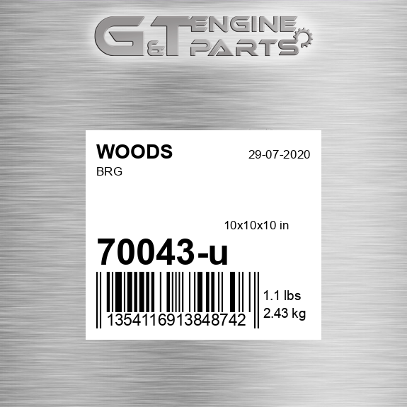 70043-U BRG fits WOODS (New OEM) - Walmart.com