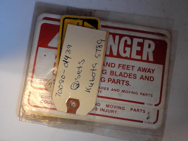 70080-01439 DECAL fits KUBOTA (New OEM) - Walmart.com