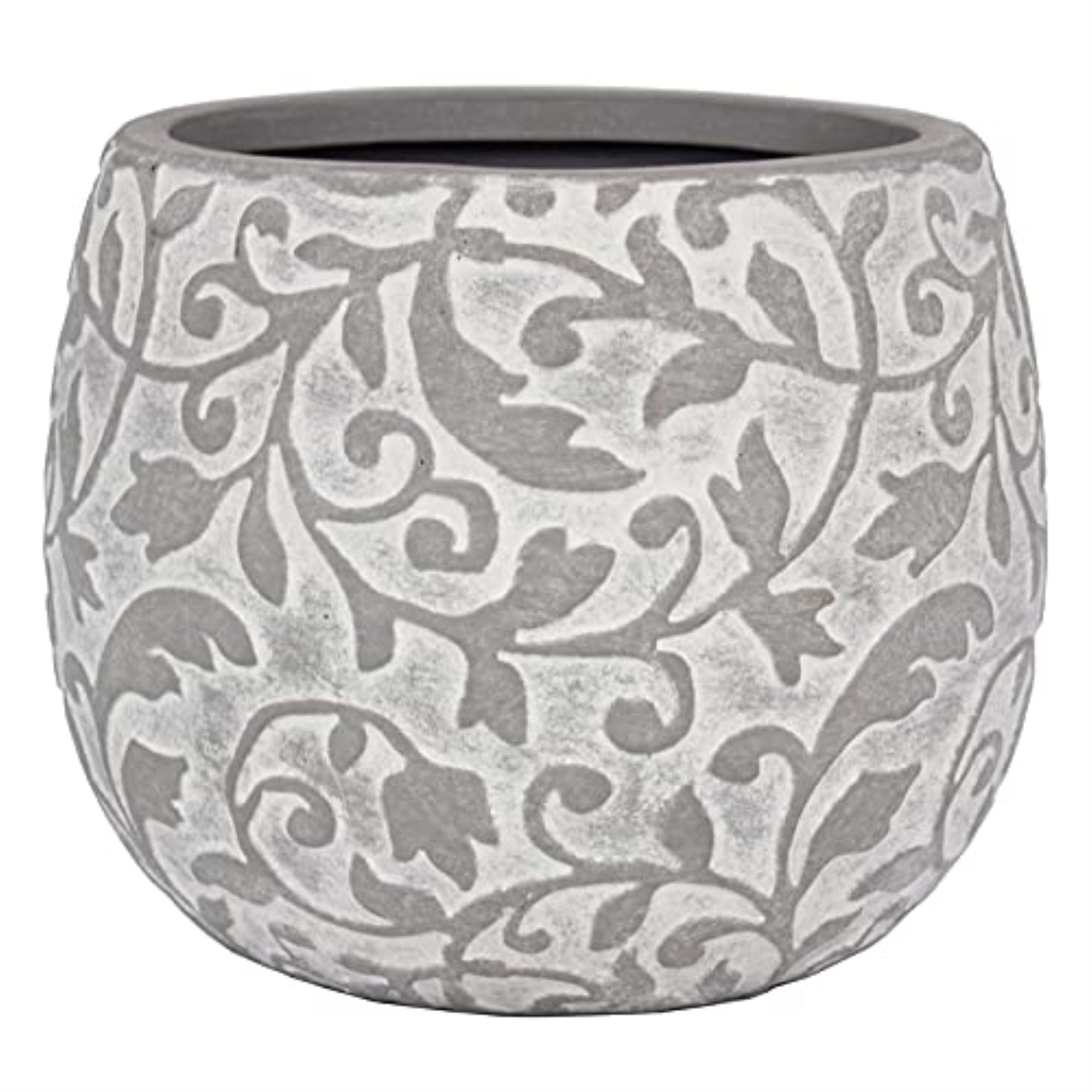 7008880 PLANTER HAYDEN TAN 6"" Trendspot Hayden 6 in. D Ceramic Planter ...