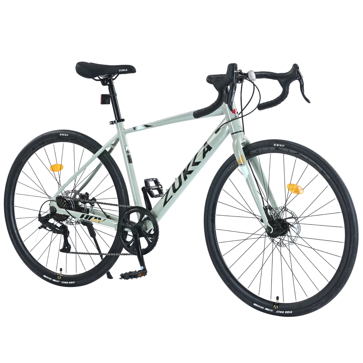 700C 7 Speed Road Bicycle for Adults, Lightweight Aluminum Alloy Frame ...