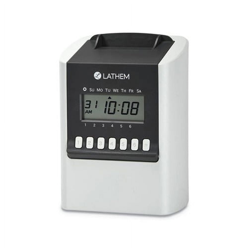 700E Calculating Time Clock White - Walmart.com