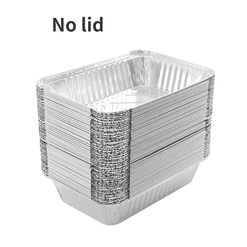 700ML Rectangular Tin Foil Tray Disposable Food Container Aluminum Foil ...