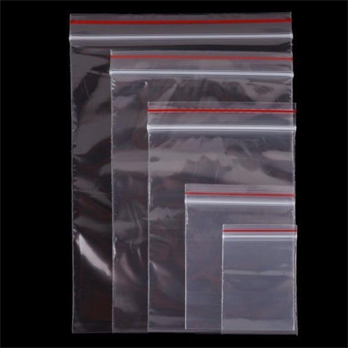 700Pack Poly Zipper Bags,5 Different Size Craft Plastic Bags,Clear ...