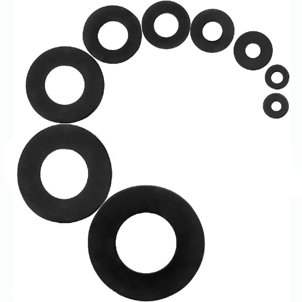 700Pcs Nylon Flat Washers For Screws And Bolts Black Plastic Washer ...