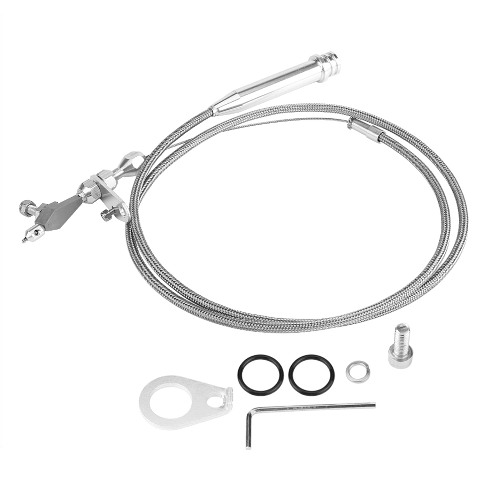 700R4 Braided Kickdown Cable Transmission Brake Throttle Cable for Go ...