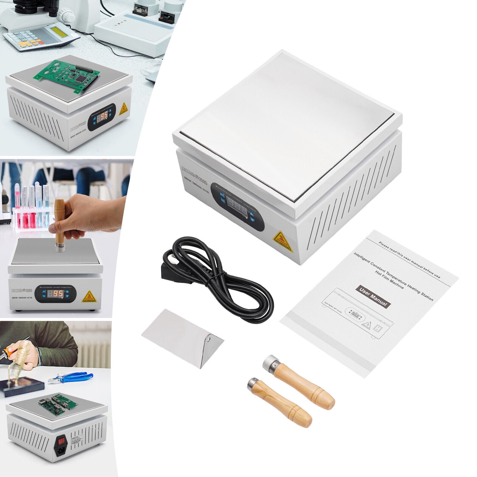 700W 110V Electric Soldering Hot Plate Microcomputer Preheating Welder ...