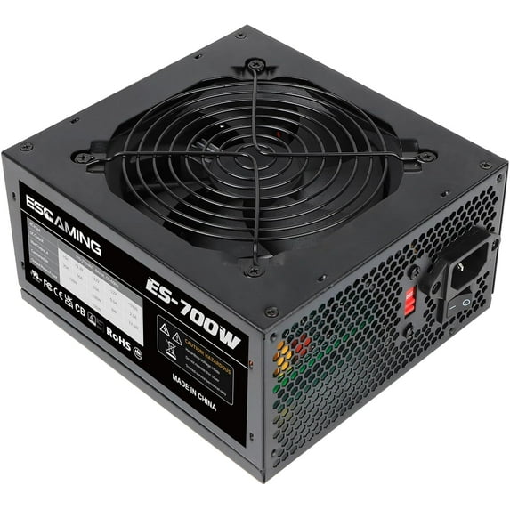 700W ATX Power Supply Non Modular PSU with 4+4 Pin Connectors Auto ...