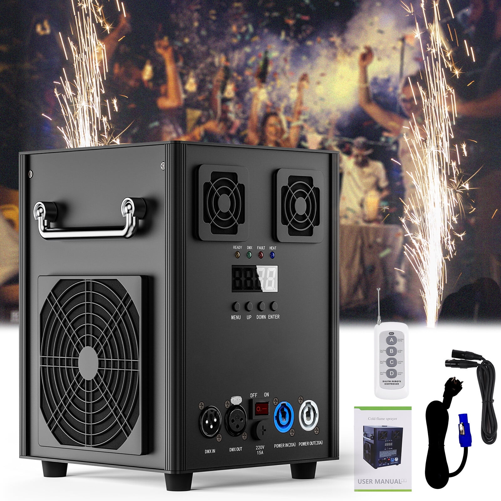 700W Cold Spark Machine DMX Stage Effect Party Wedding Firework Machine ...