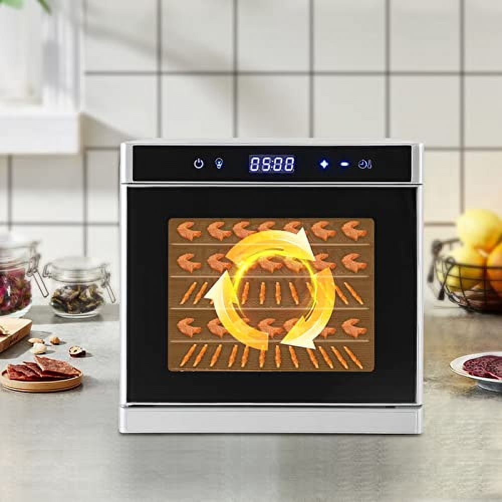 700W Food Dehydrator Stainless Steel Dehydrator Machine with 24H ...