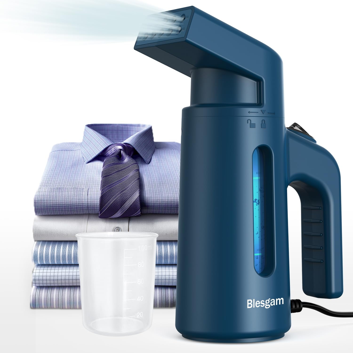 700W Garment Steamer with Double Row Steam Holes, 180ML Capacity ...