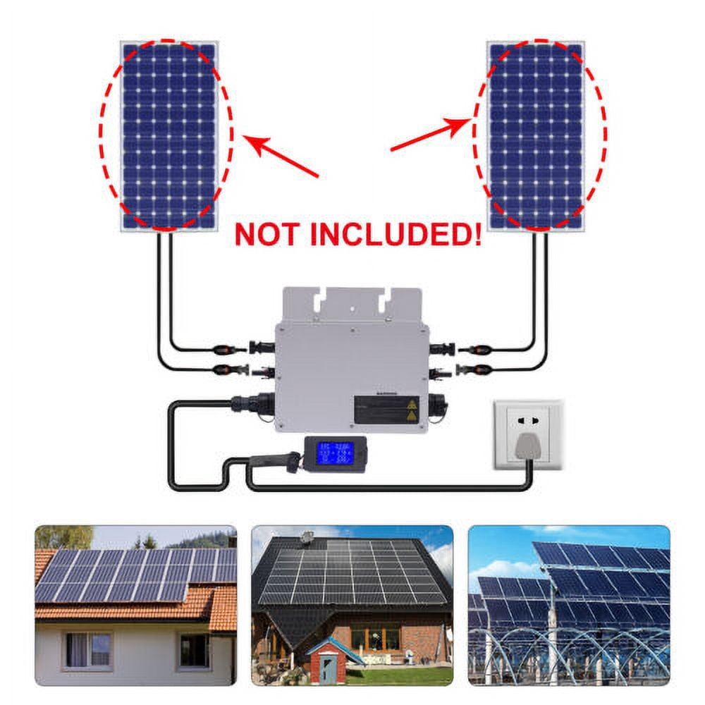 700W Solar Grid Tie Micro Inverter Fit Solar Panel Waterproof Grid Tie ...