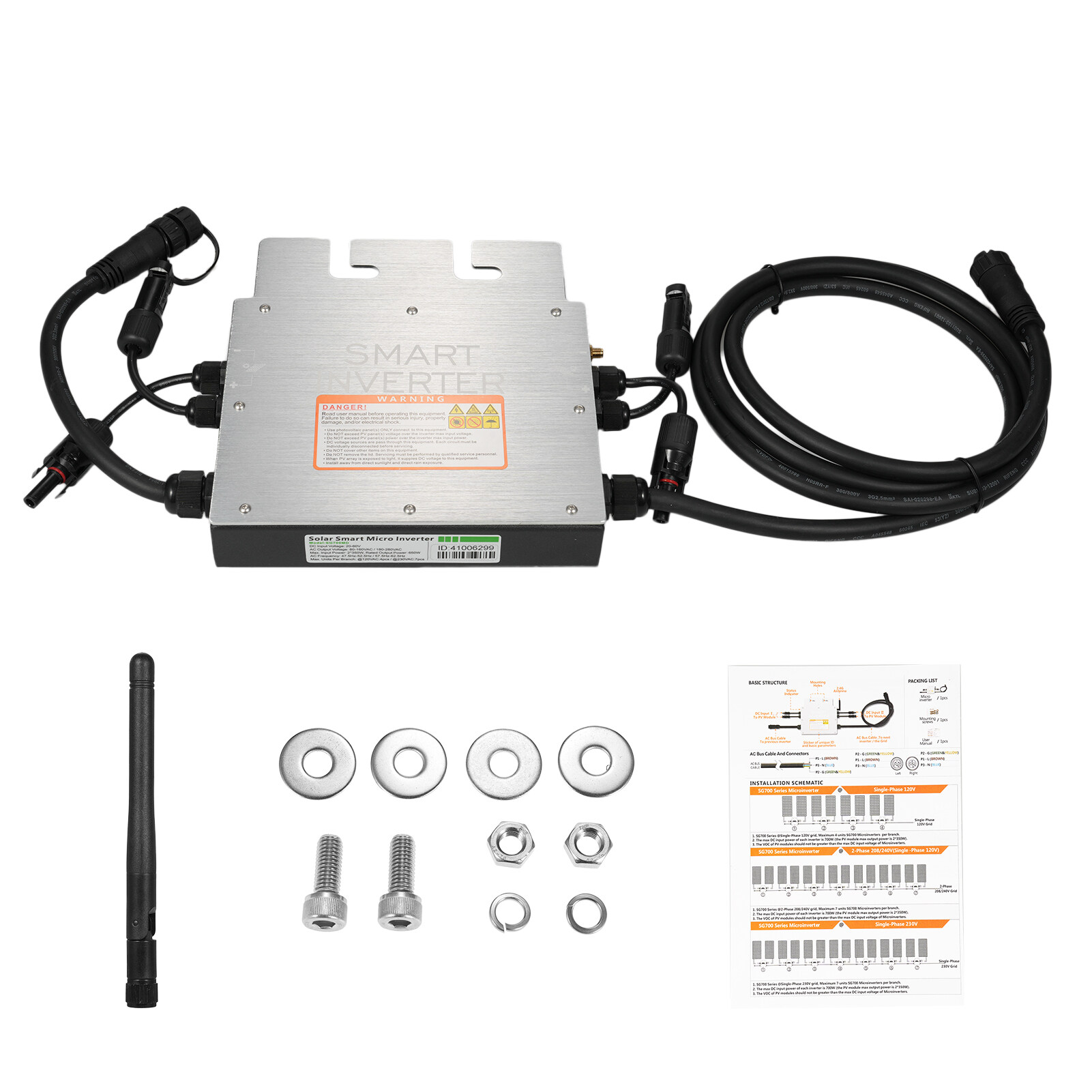 700W Solar Micro Inverter Grid Tie Inverter Microinverter Solar Solar ...