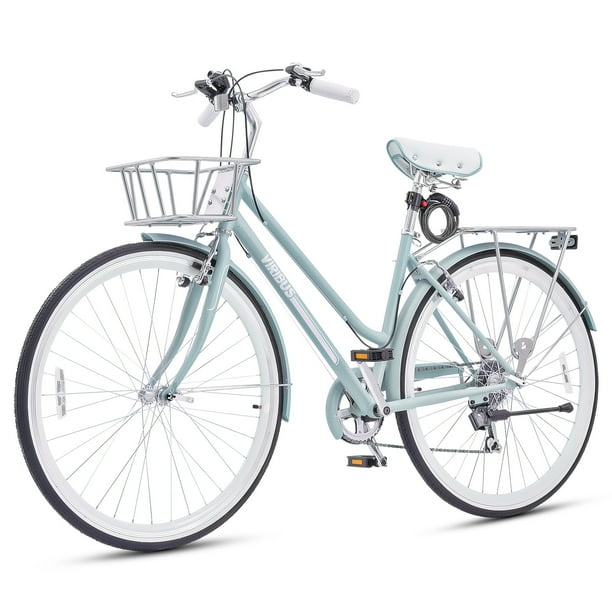 700c Hybrid Bike Beach & City Cruiser Bicycle with 7 Speed Derailleur ...