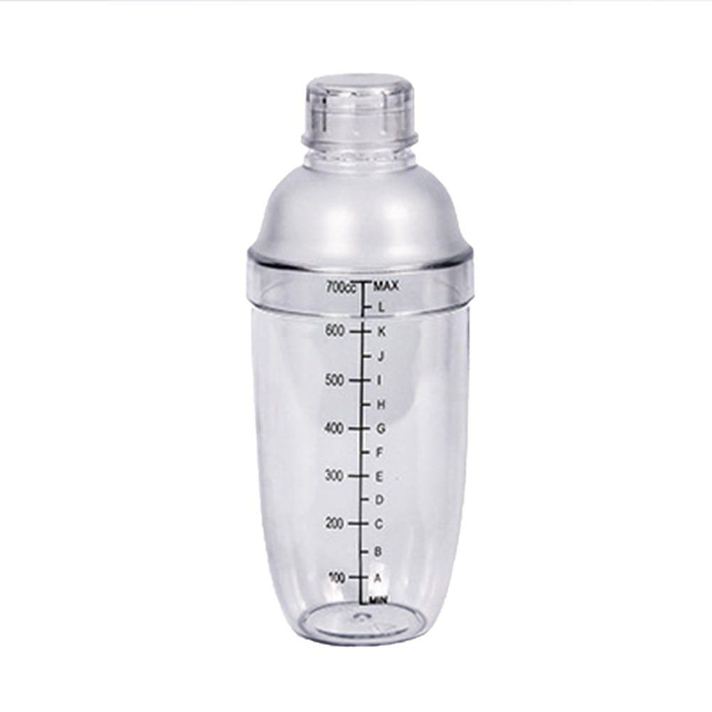 700ml Hand Shake Cup Cocktail Shaker Transparent Mixer Cup Clear Bar ...