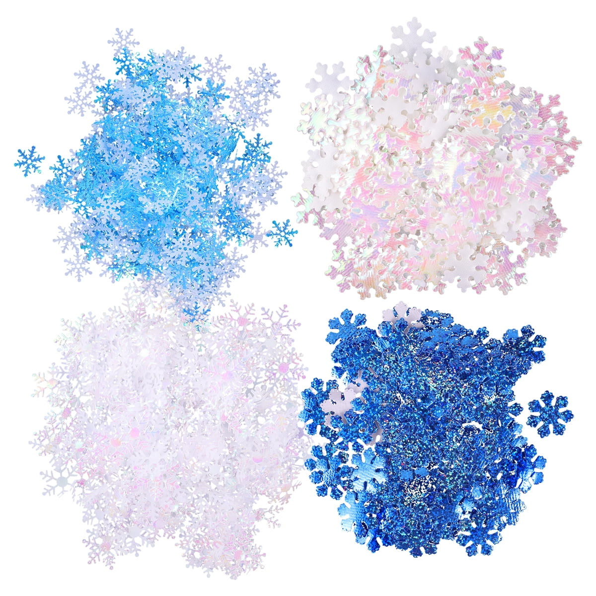 700pcs Snowflake Confetti Christmas Decorative Snowflake Pieces for ...