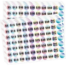 600pcs Yard Garage Sale Price Stickers 1inch Flea Market Pre-Printed ...