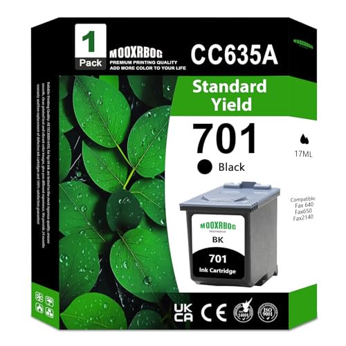 701 Ink Cartridges (CC635A 1-Pack, Black) Compatible Ink Replacement ...