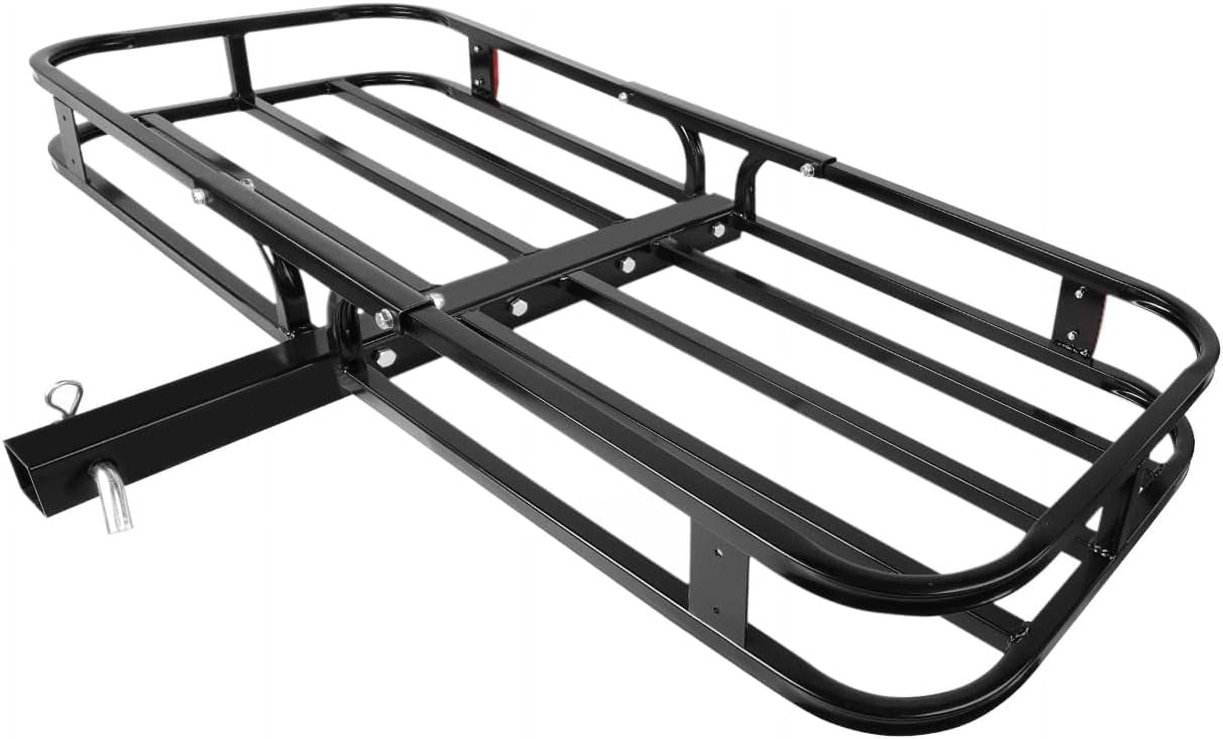 70107 53" x 19-1/2" Hitch Cargo Carrier - Trailer Mount With High Side ...