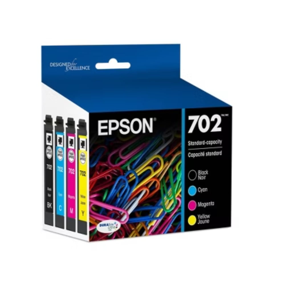 702 Black C/M/Y 4pk Combo Ink Cartridges - Black Cyan Magenta Yellow ...