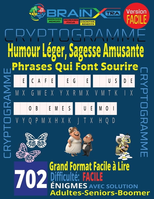 702 Cryptogrammes DrÃ´les pour Seniors Baby Boomer idÃ©al pour la ...