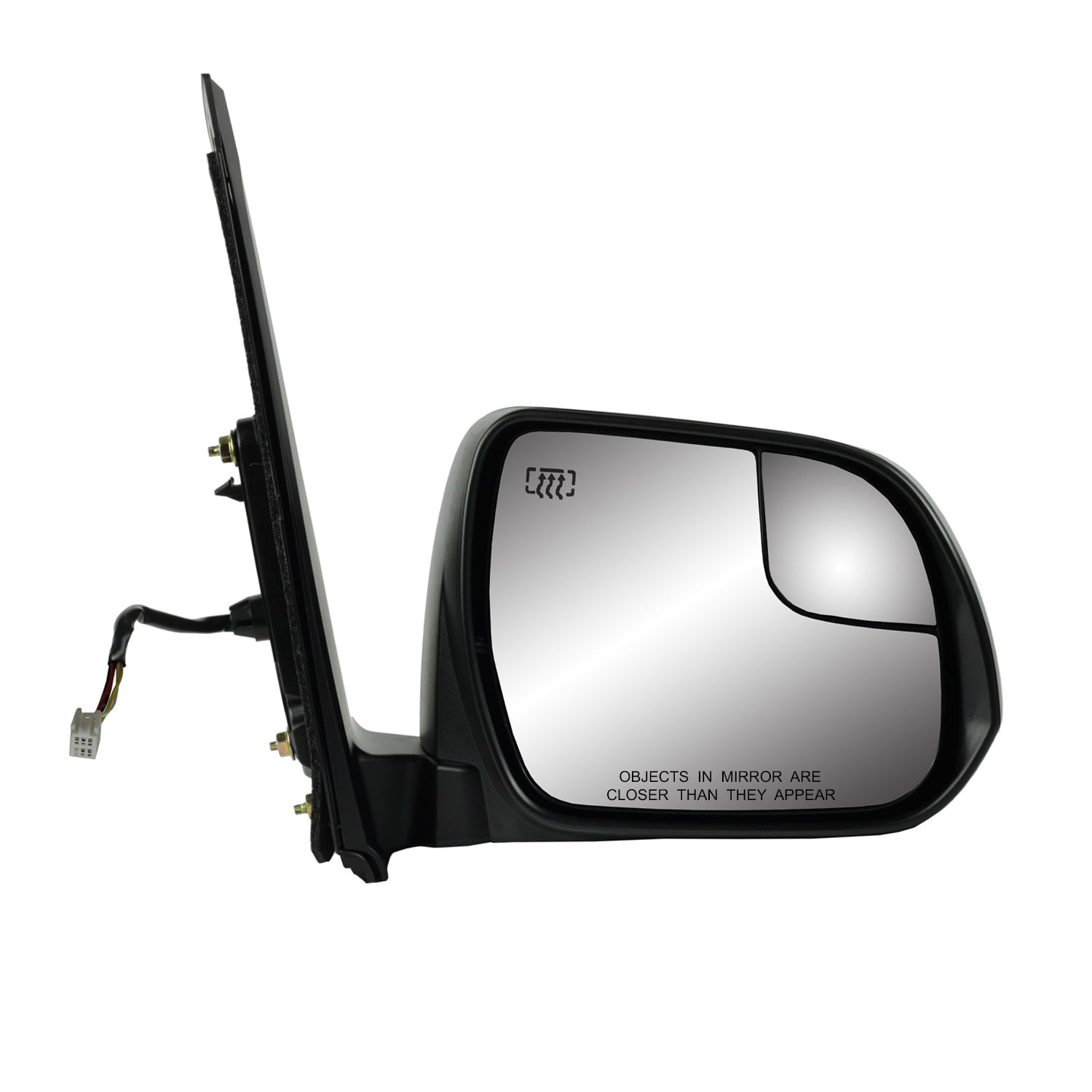 Fit System Passenger Side Mirror, Textured Black, Heated Power, Spot ...