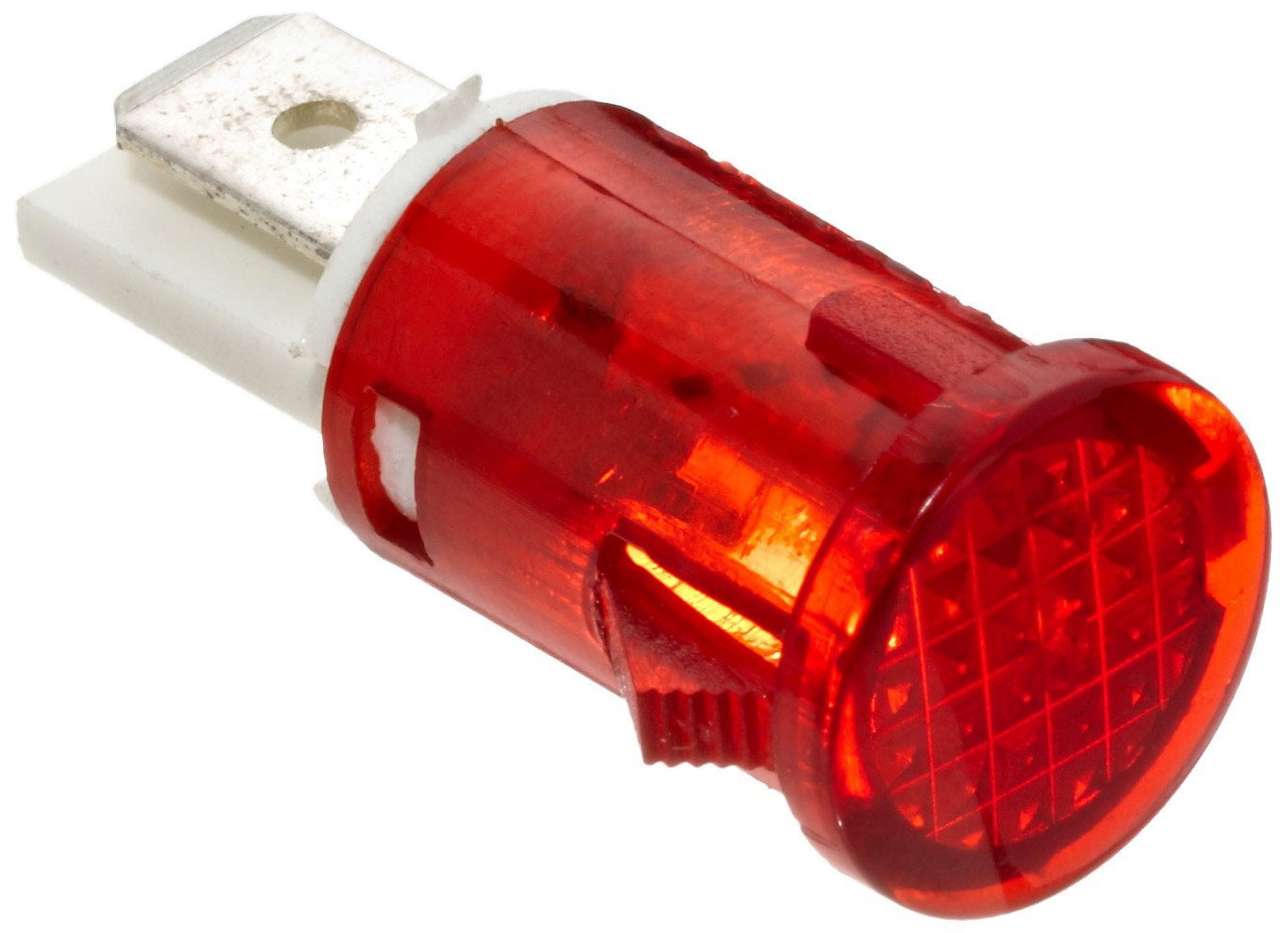 70321 Round Indicator Lamp, Quick Connect Spade Terminal, Red, 250 VAC ...