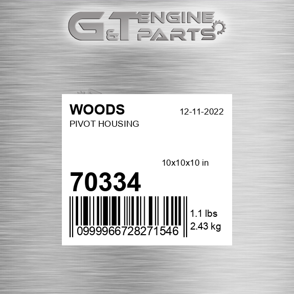 70334 PIVOT HOUSING fits WOODS (New OEM) - Walmart.com