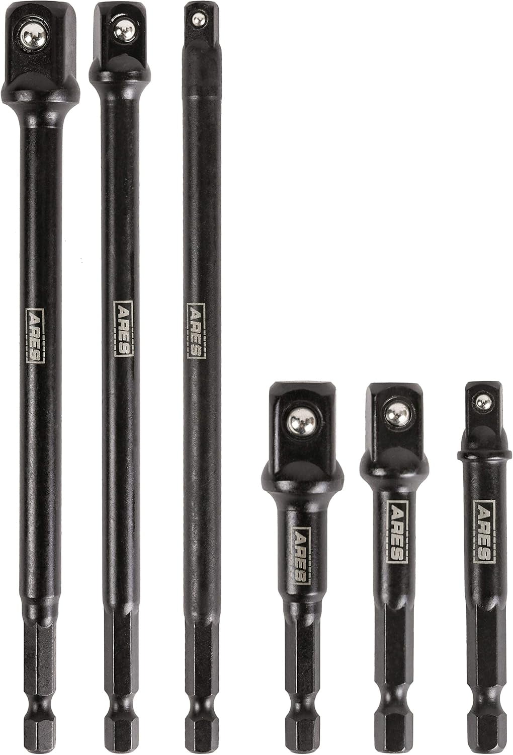 70382-6-Piece 3-Inch and 6-Inch Impact Grade Socket Adapter Set - Turns ...