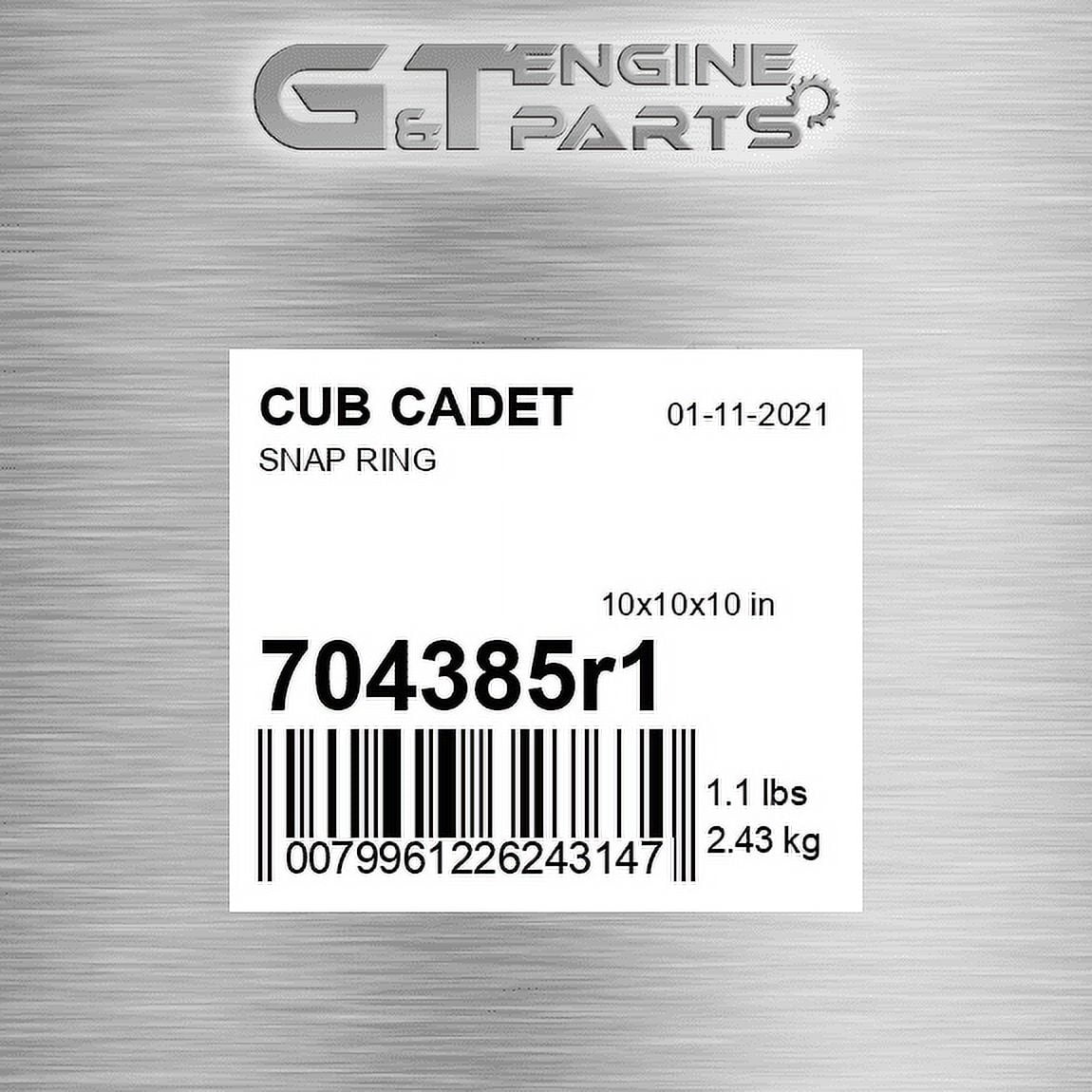 704385R1 SNAP RING fits CUB CADET (New OEM) - Walmart.com