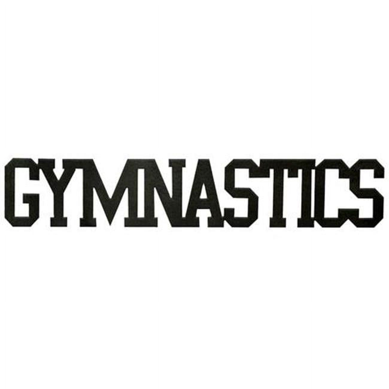 7055 700371828622 Gymnastics Word Metal Wall Art - Hammered Black ...