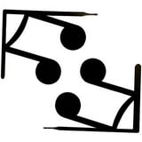 7055 817865023811 Music Notes Shelf Brackets, Hammered Black - Walmart.com