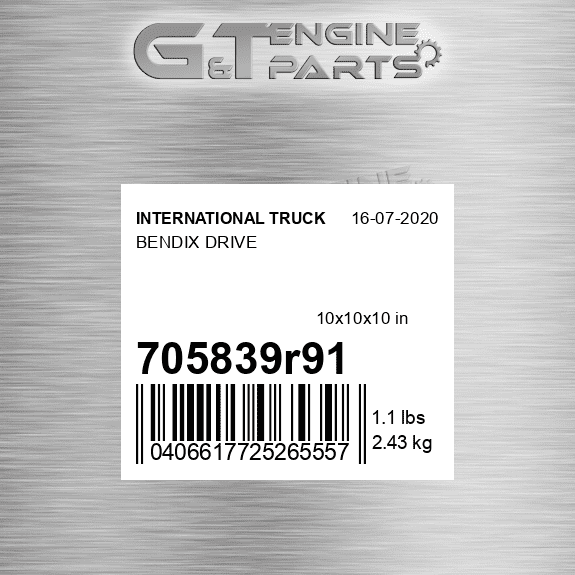 705839R91 BENDIX DRIVE fits INTERNATIONAL TRUCK (New OEM) - Walmart.com