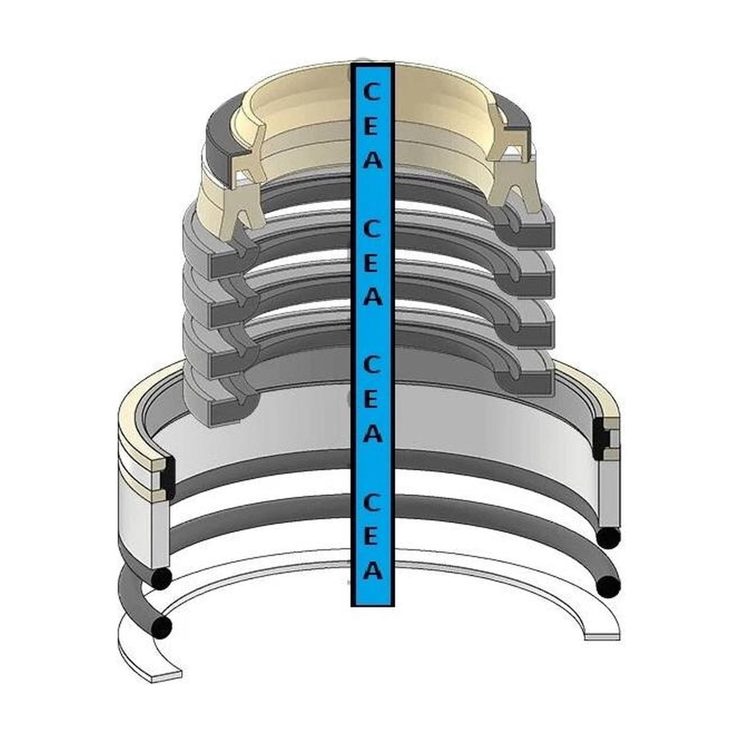 707-98-25830 Stick Arm Cylinder Seal Kit Fits Komatsu PC45R-8 PC45MRX-1 ...
