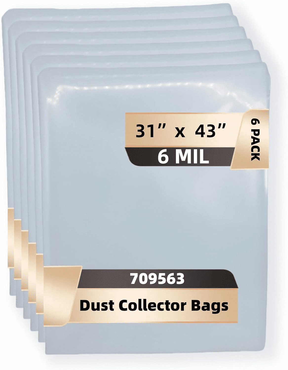 709563 Upgraded Dust Collection Bag Heavy Duty Clear Dust Collector ...