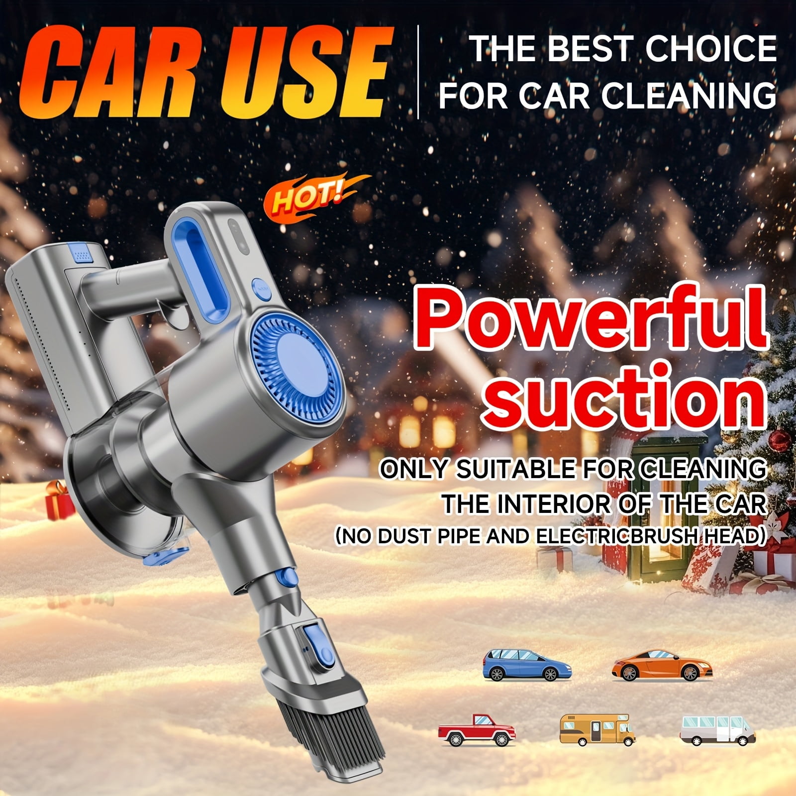 70Kpa Cordless Stick Vacuum Cleaner, 45Min Runtime Anti-Tangle, 50.72oz ...