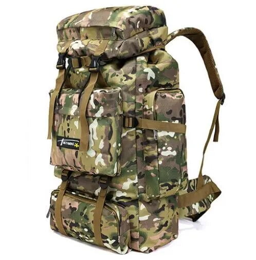 70L Large Capacity Backpack Multifunction Waterproof Army Military ...