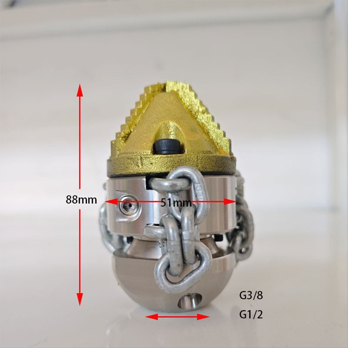 70L Rotating Blasting Nozzle High Pressure Pipeline Dredging Cleaning ...