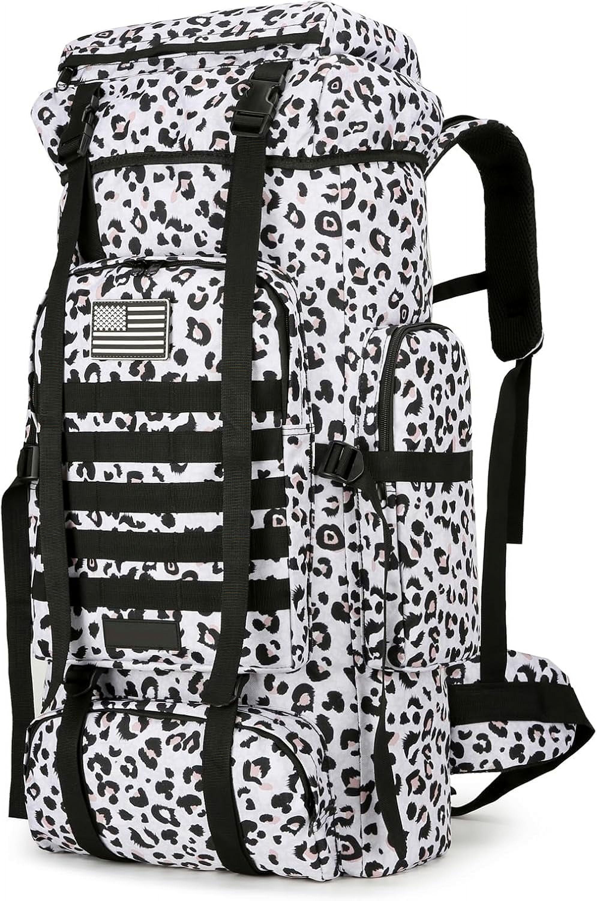 70L Tactical Hiking Backpack with Camouflage Pattern, Water-Resistant ...