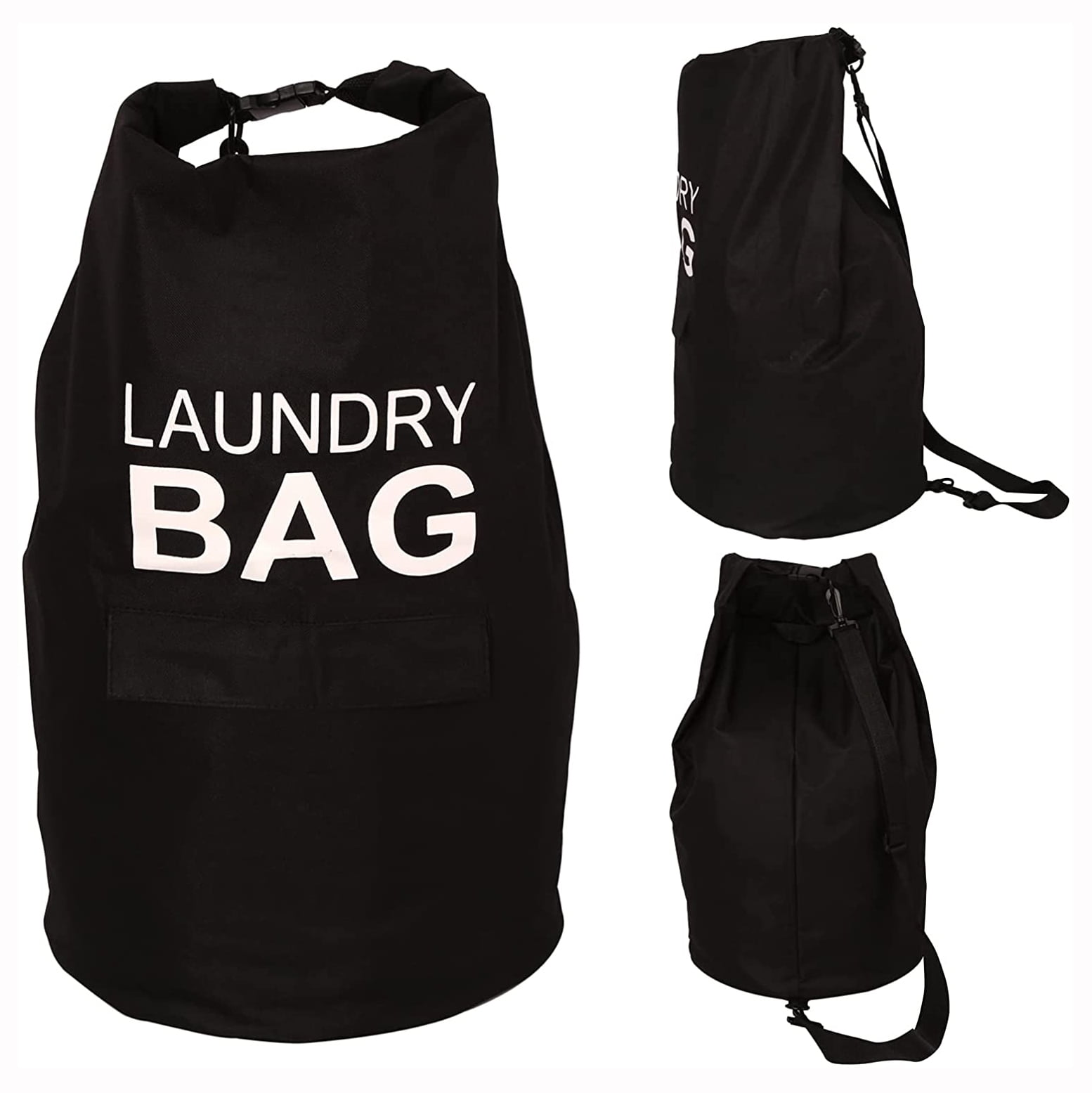 70L Waterproof Laundry Bag Backpack, Heavy Duty Laundry Bag with Strap ...