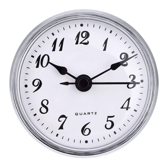 70MM Clock Inserts Weight Approx.80g Quartz Clock Inserts Silvery Trim ...