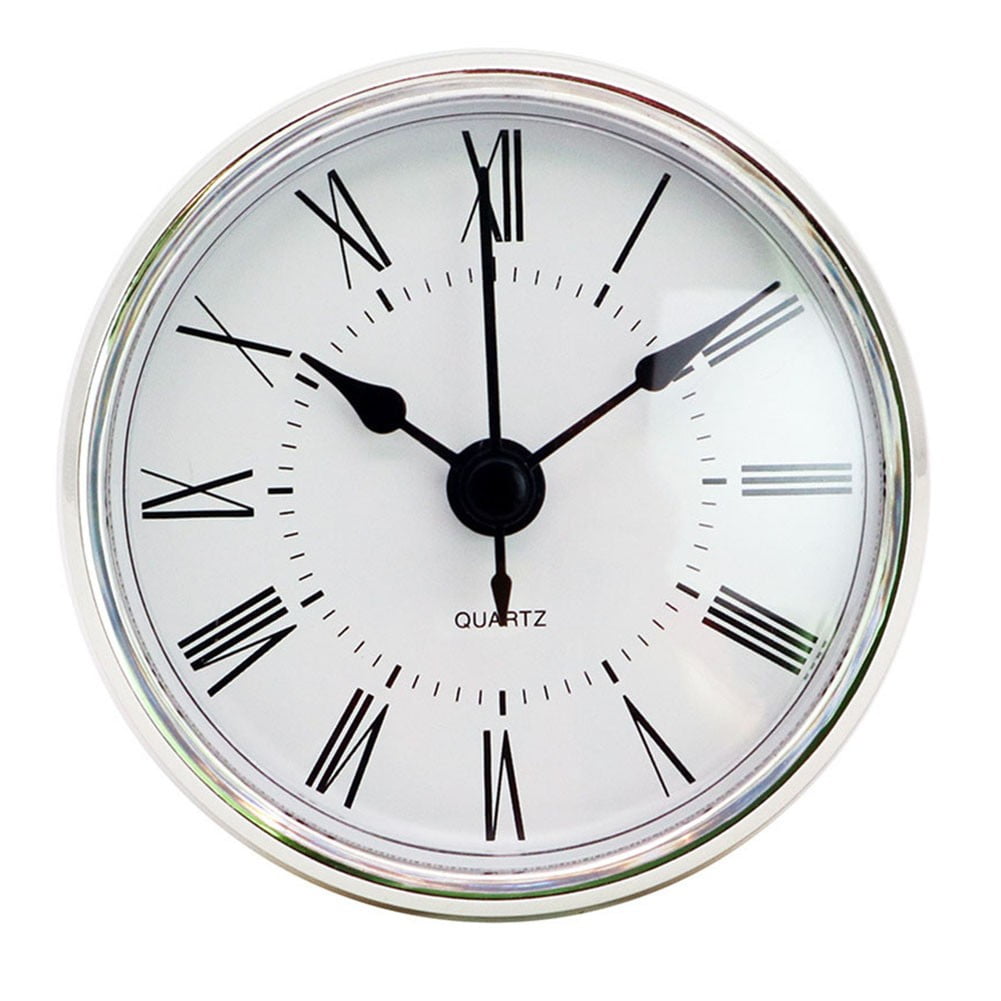 70Mm Quartz Clock Inserts Movement Mechanism Replacement Roman Arabic Numerals - Walmart.com
