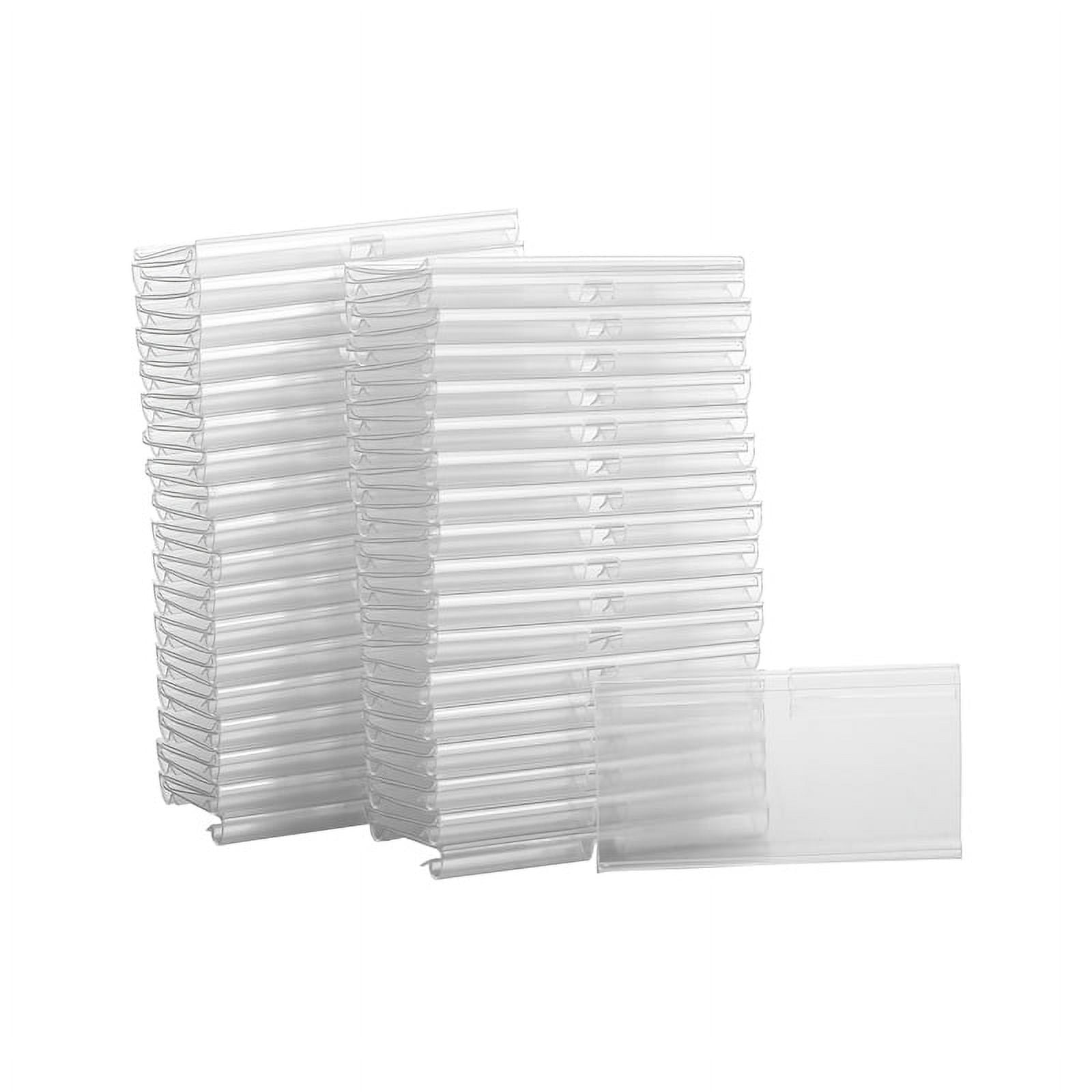 70PC 8X4.2cm Clear Plastic Label Holders for Wire Shelf Retail Price ...