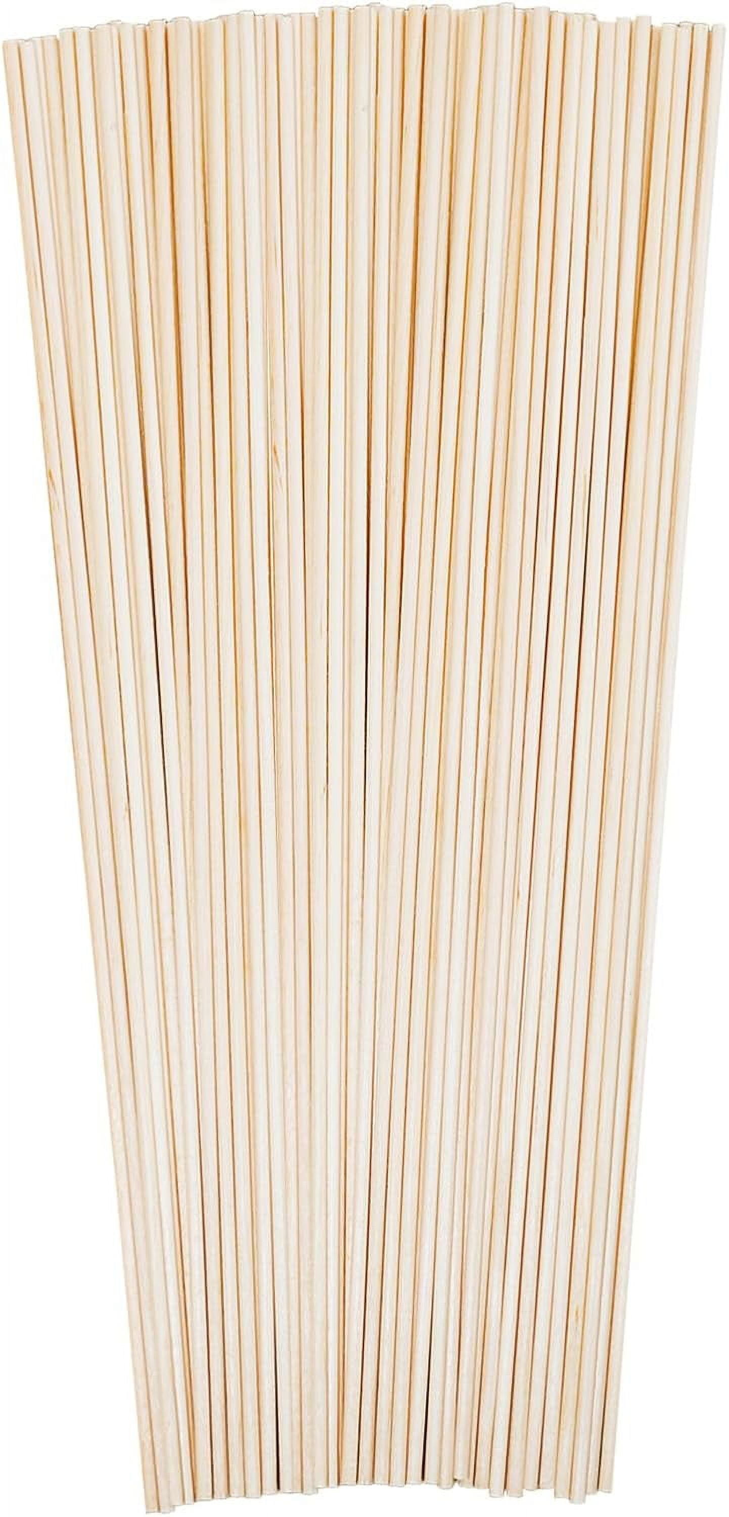 70PCS Dowel Rods Wood Sticks Wooden Dowel Rods - 1/8x 12 Inch Precut ...