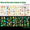 70PCS Luminous Tattoos For Kids, Animal Temporary Tattoo Stickers, Glow ...