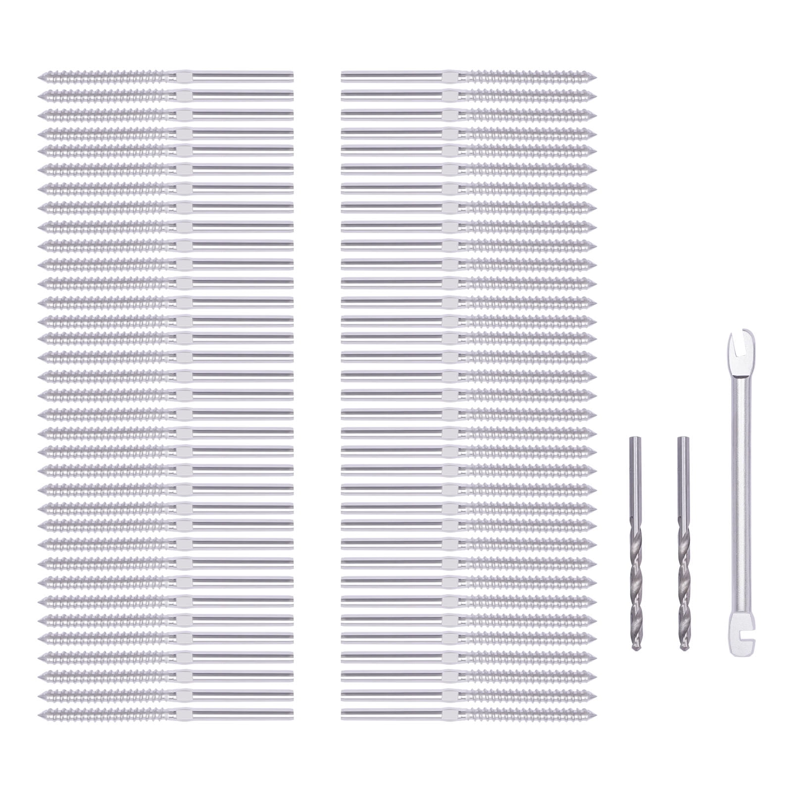 70PCS T316 Stainless Steel Deck Railing Kit, Left and Right Threaded ...