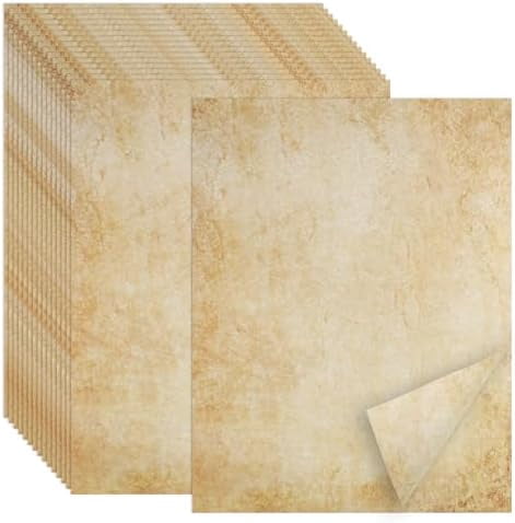 70PCS Vintage Paper 8.5 x 11 in Parchment paper for Writing Letter ...