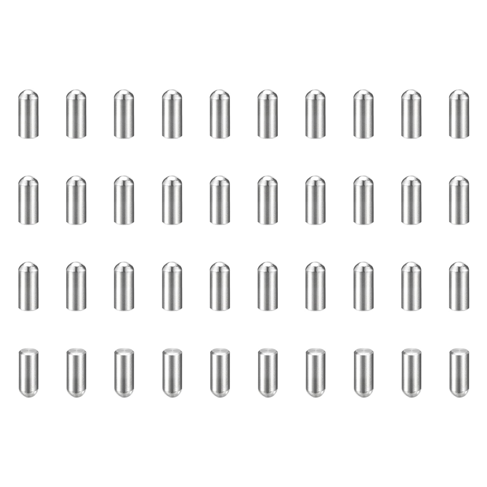 70Pack 4mm x 10mm Dowel Pins, 304 Stainless Steel Round Head Pin ...